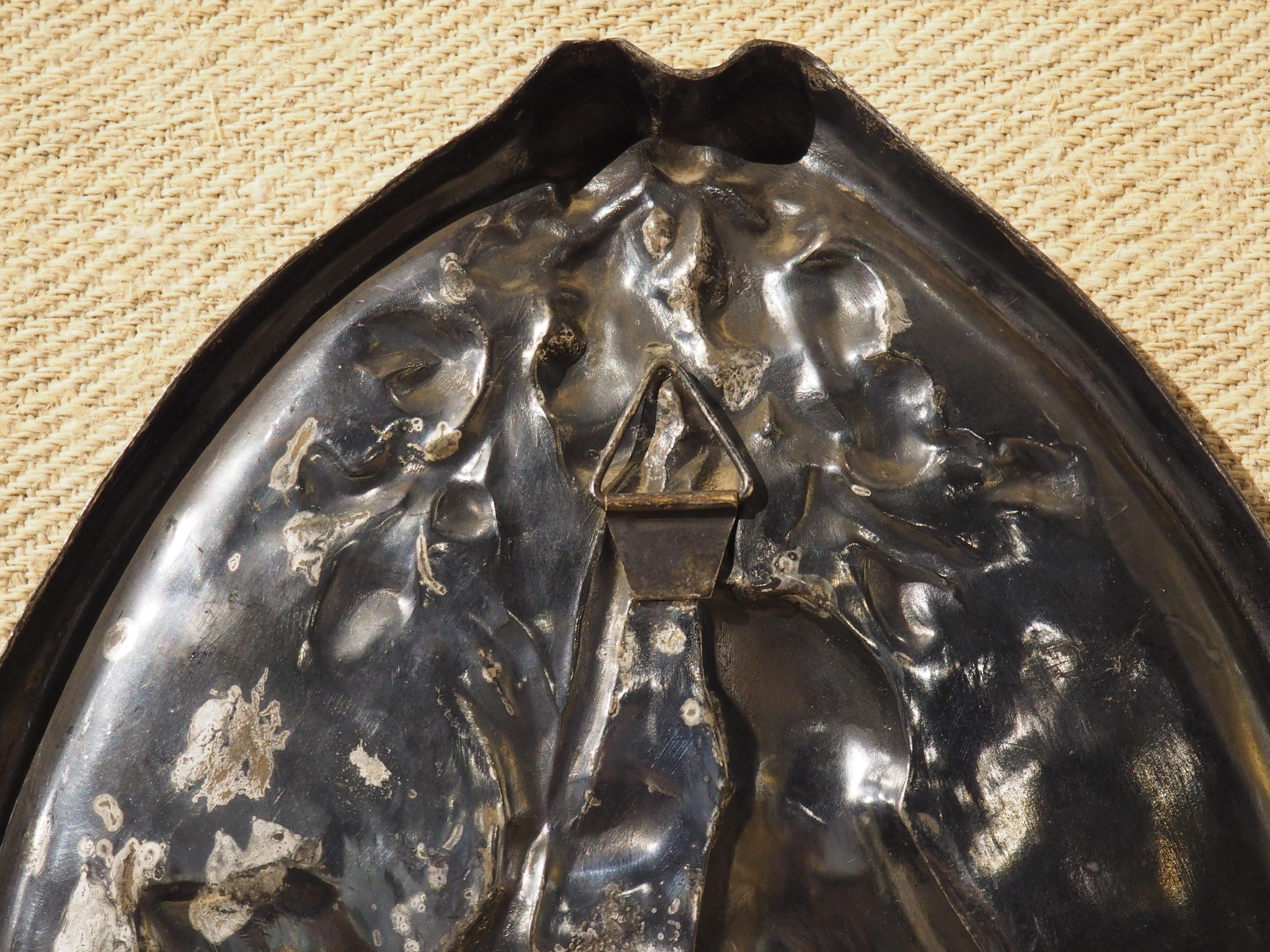 Pair of Antique Silvered Metal Hunt Plaques from France, Circa 1900 For ...