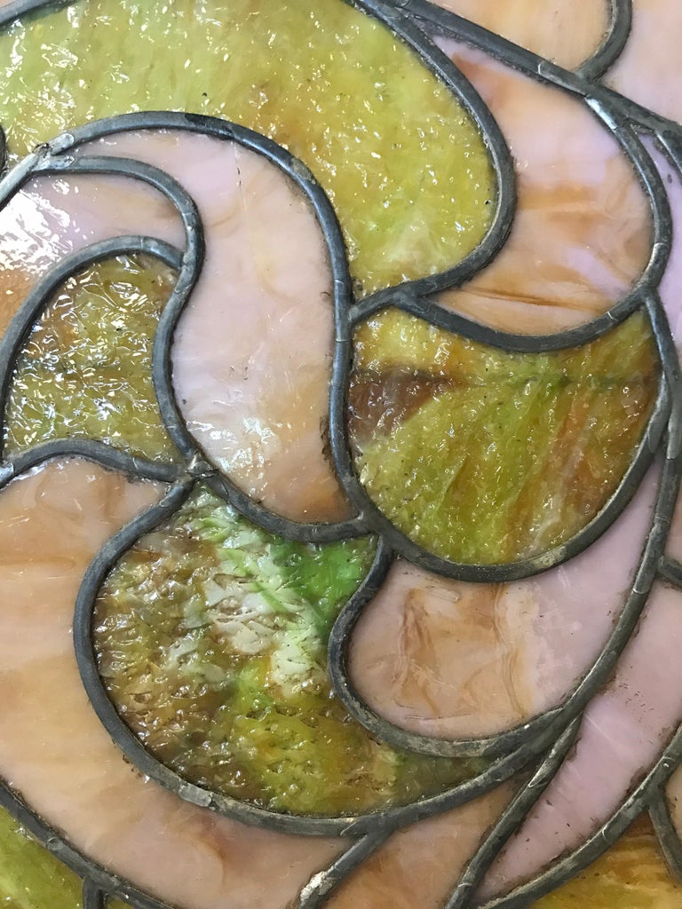 Pair of Antique Stained Glass Windows For Sale at 1stDibs