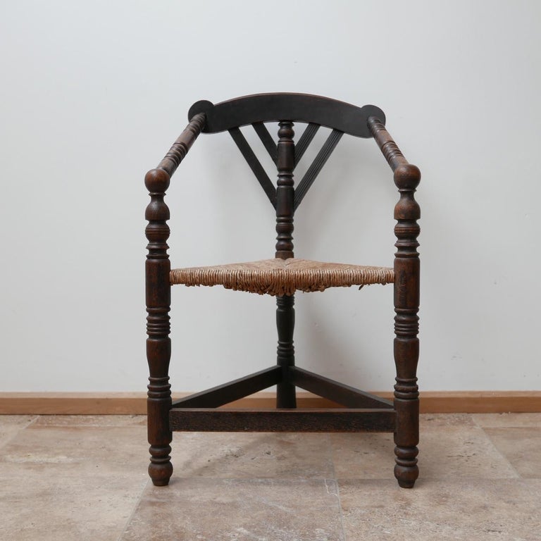Pair of Antique Triangular Turner Armchairs at 1stDibs