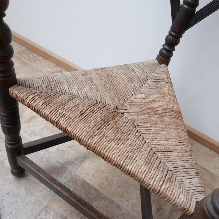 Pair of Antique Triangular Turner Armchairs at 1stDibs