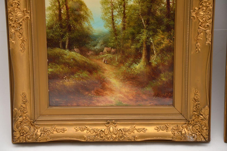 Pair of Antique Victorian Oil Paintings by George Jennings For Sale at ...