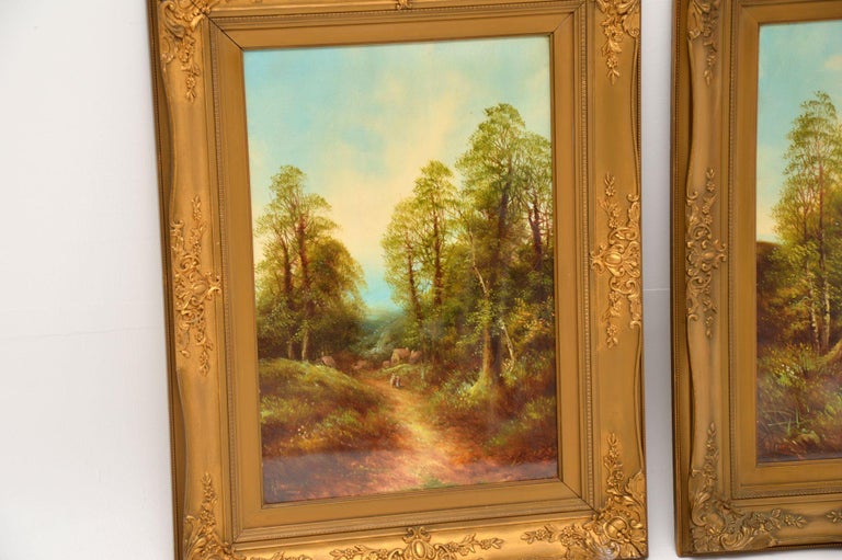 Pair of Antique Victorian Oil Paintings by George Jennings For Sale at ...