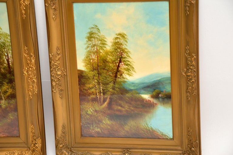 Pair of Antique Victorian Oil Paintings by George Jennings For Sale at ...