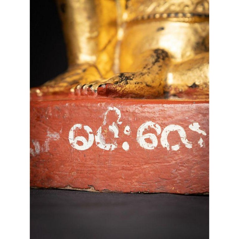 Pair of Antique Wooden Burmese Nat Statues from Burma For Sale at 1stDibs