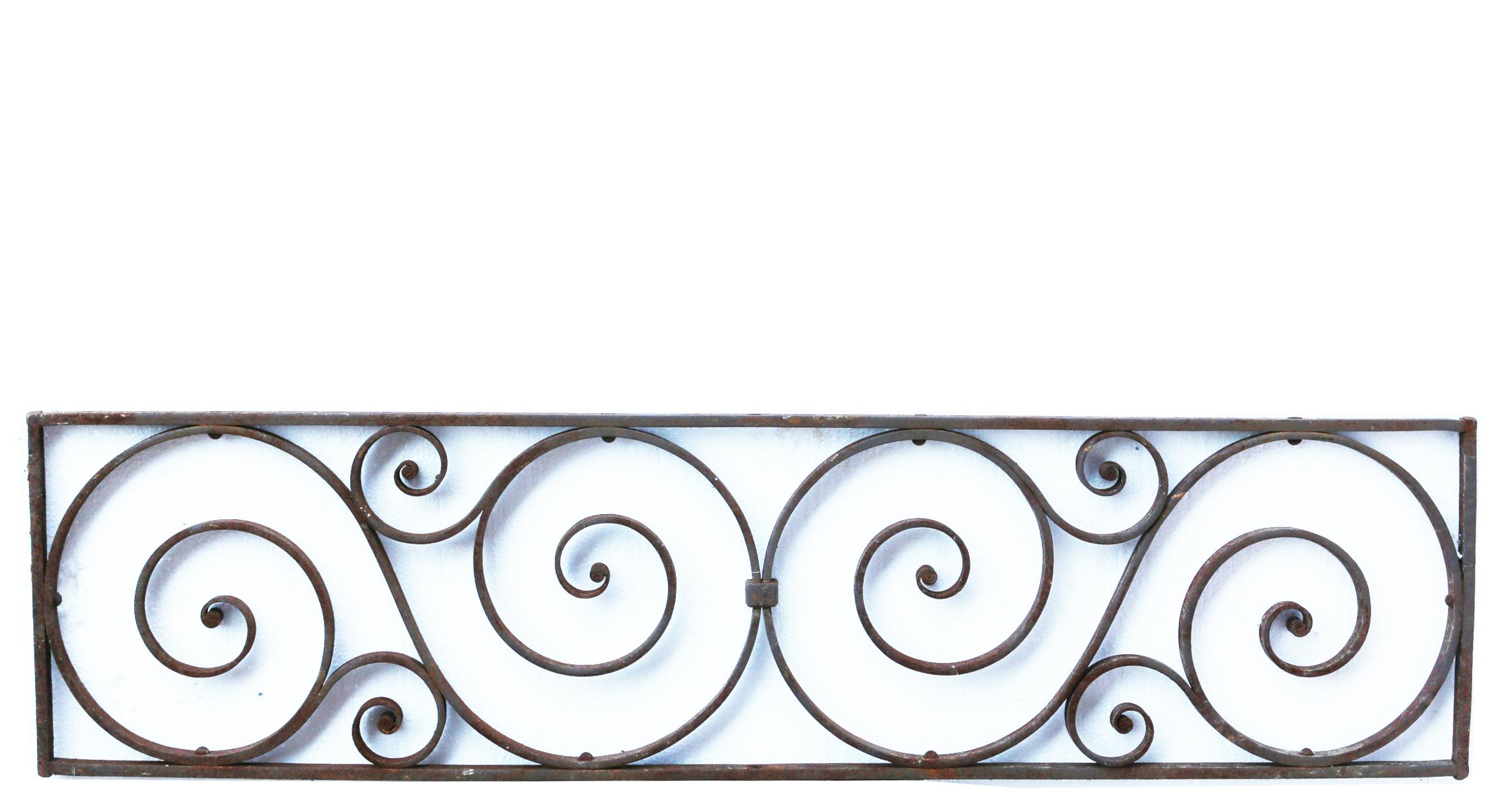 Pair of Antique Wrought Iron Scrolled Window Grills at 1stDibs | ornate ...