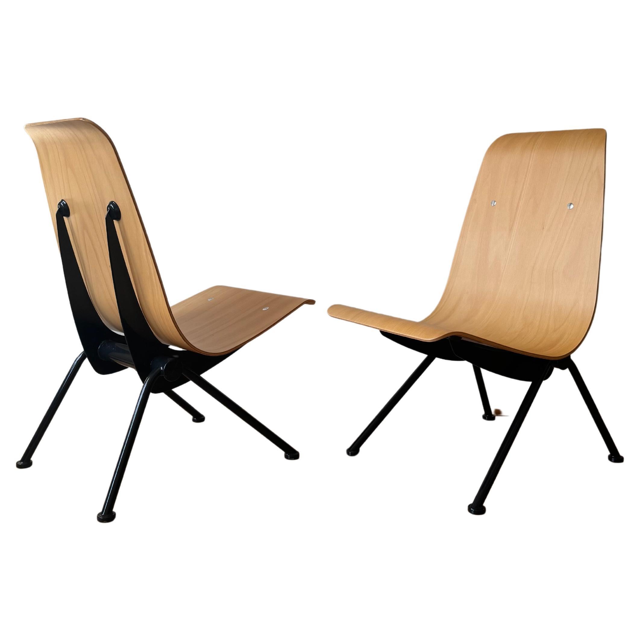 Pair of Antony Chair by Jean Prouvé, Vitra Edition 2002 at 1stDibs