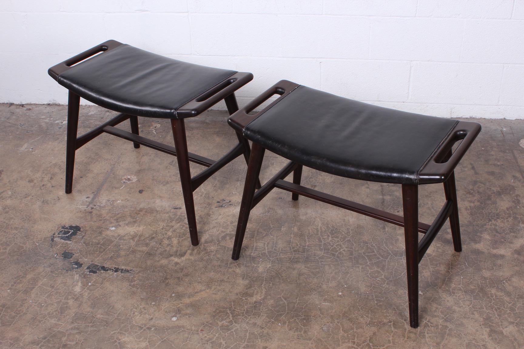 Pair of AP-30 Piano Stools by Hans Wegner For Sale at 1stDibs | hans ...