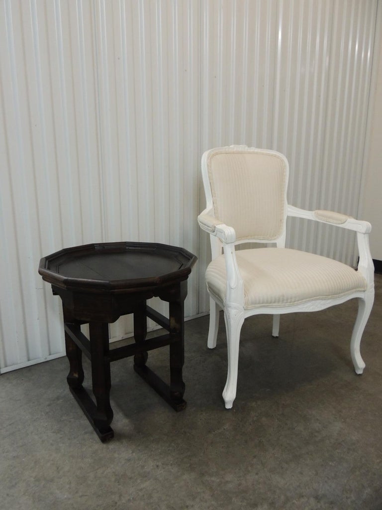 Pair of Arabesque Style Wood Side Tables For Sale at 1stDibs