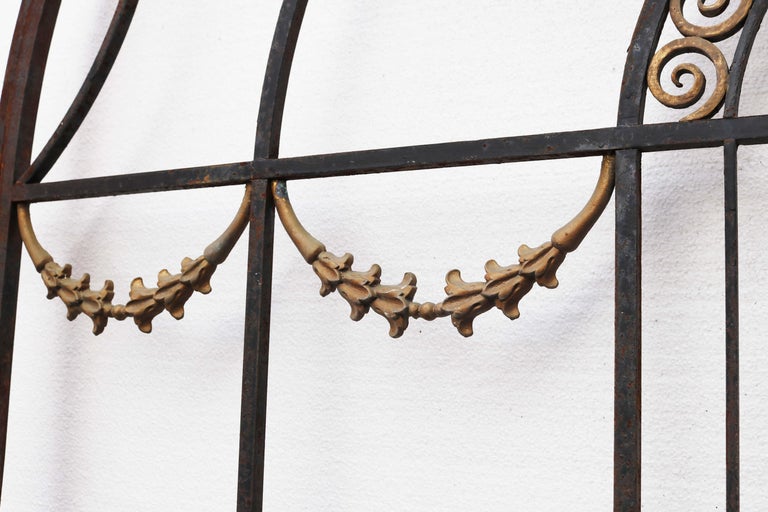 Pair of Arched Neoclassical Style Gates For Sale at 1stDibs