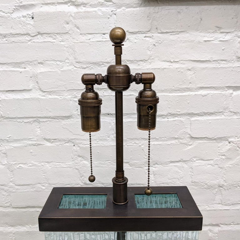 Pair of Architectural Glass Slab Table Lamps by Marcelo Bessa For Sale ...