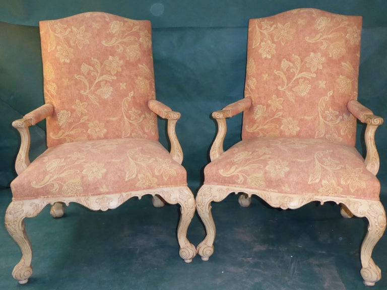 Pair of Arm Chairs For Sale at 1stDibs