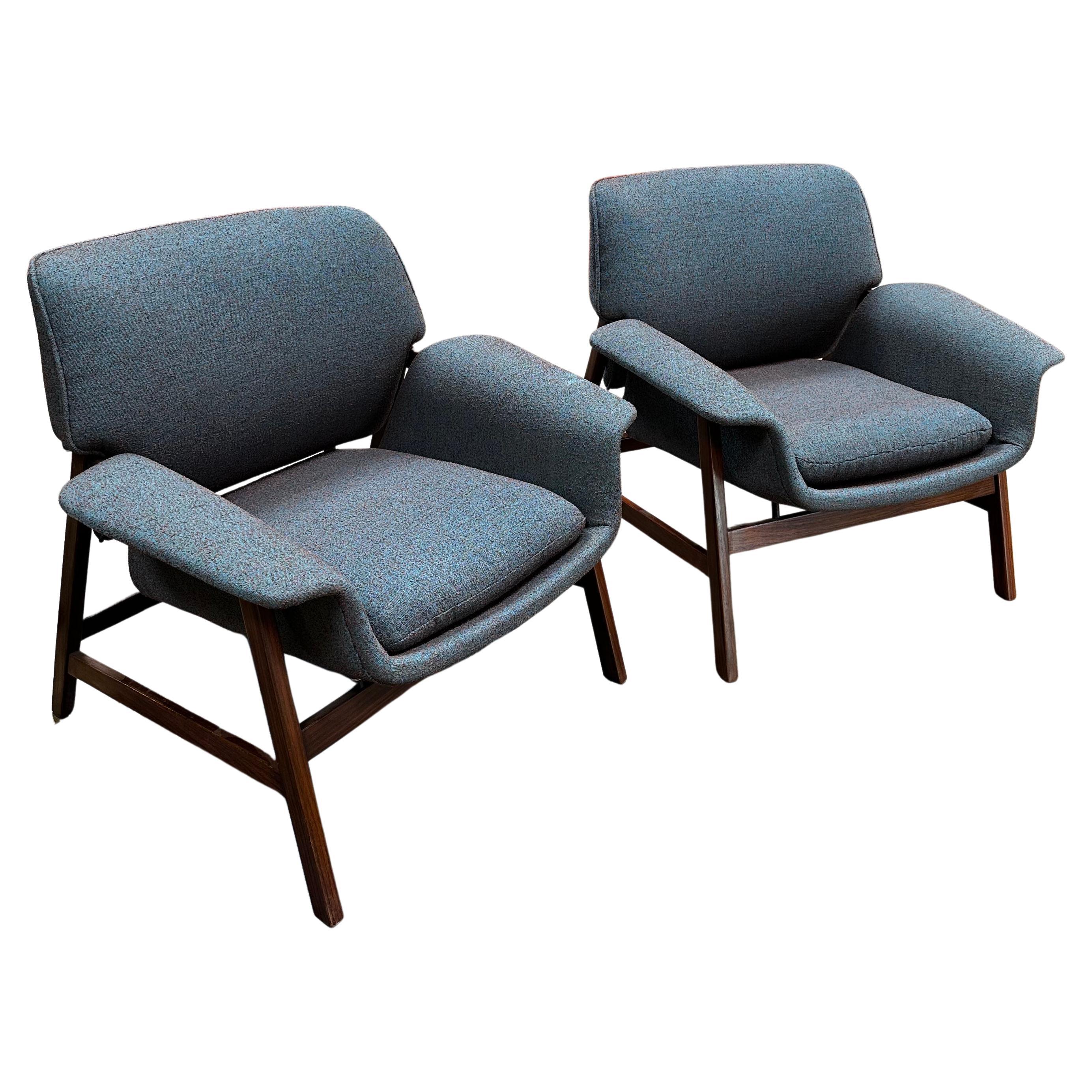 Iconic Pair of Armchairs 849 by Gianfranco Frattini for Cassina at ...