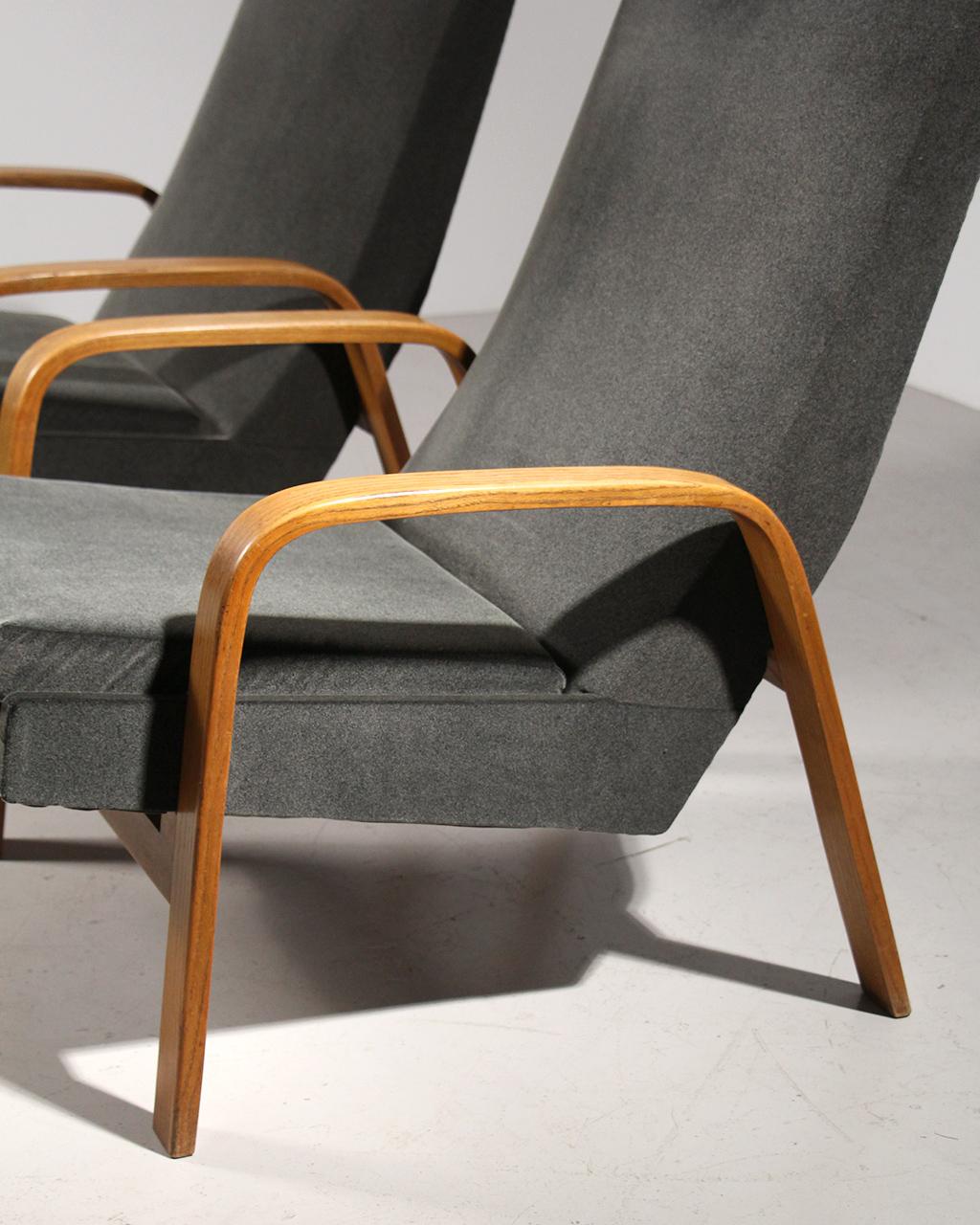 Pair of armchairs by Studio A.R.P - Steiner - France 1950s For Sale at 1stDibs