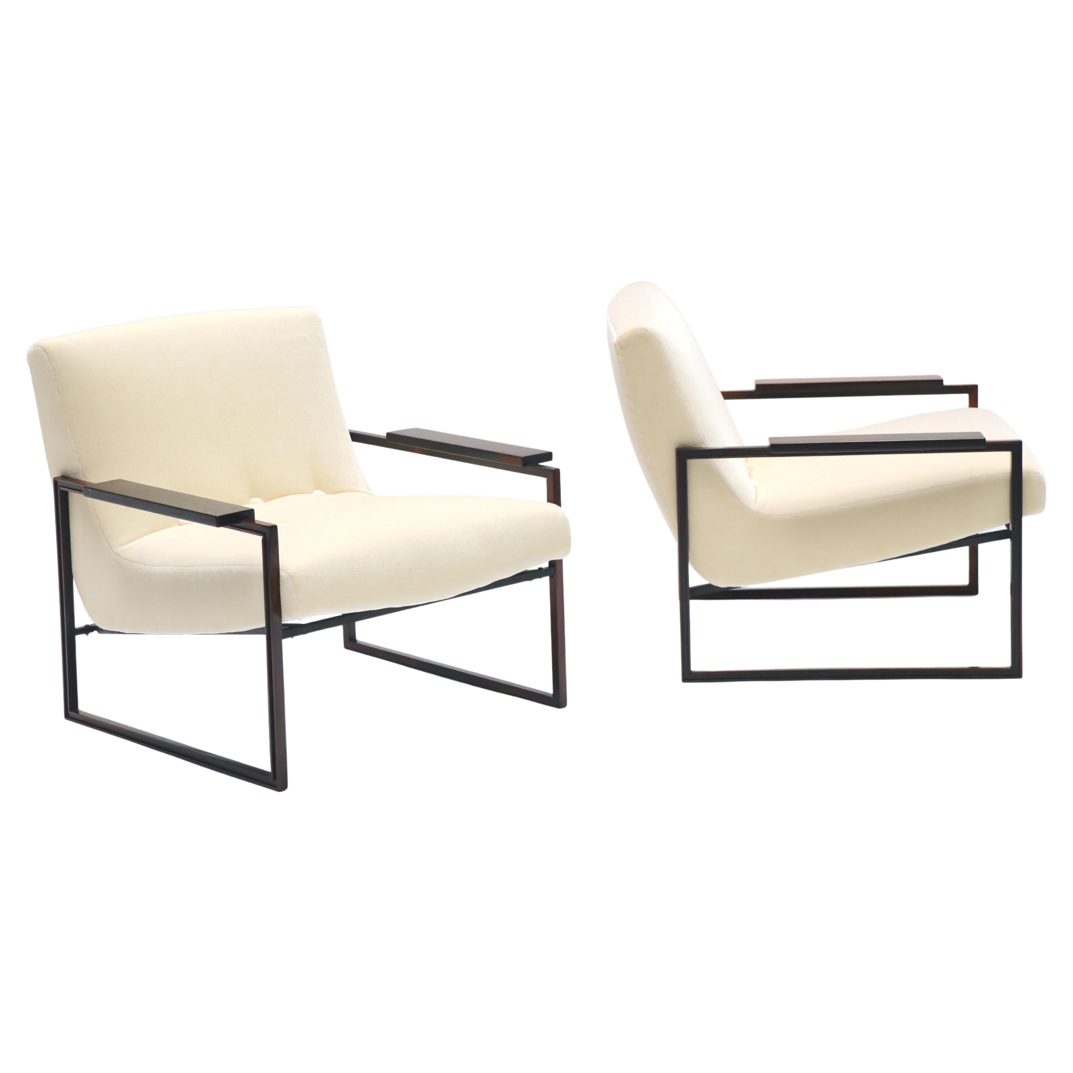 1960's Percival Lafer Leather Armchairs at 1stDibs