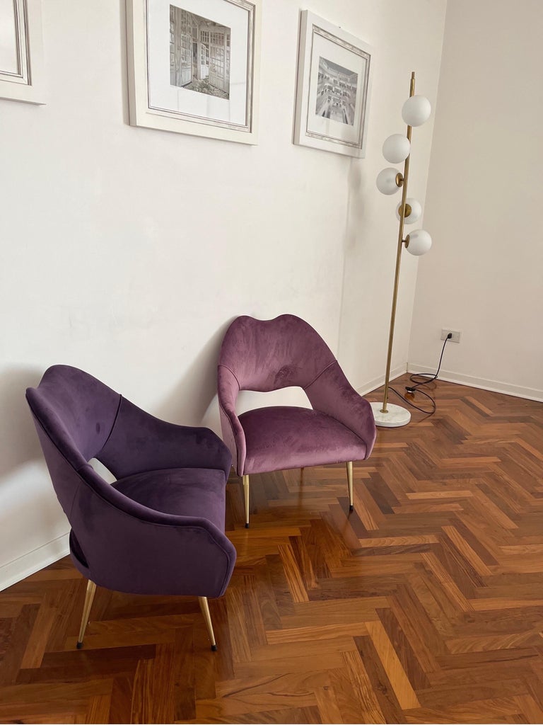 Pair of Armchairs “Mr and Mrs” Top Vintage Design 1960s For Sale at 1stDibs