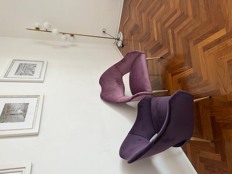 Pair of Armchairs “Mr and Mrs” Top Vintage Design 1960s For Sale at 1stDibs
