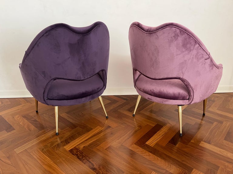 Pair of Armchairs “Mr and Mrs” Top Vintage Design 1960s For Sale at 1stDibs
