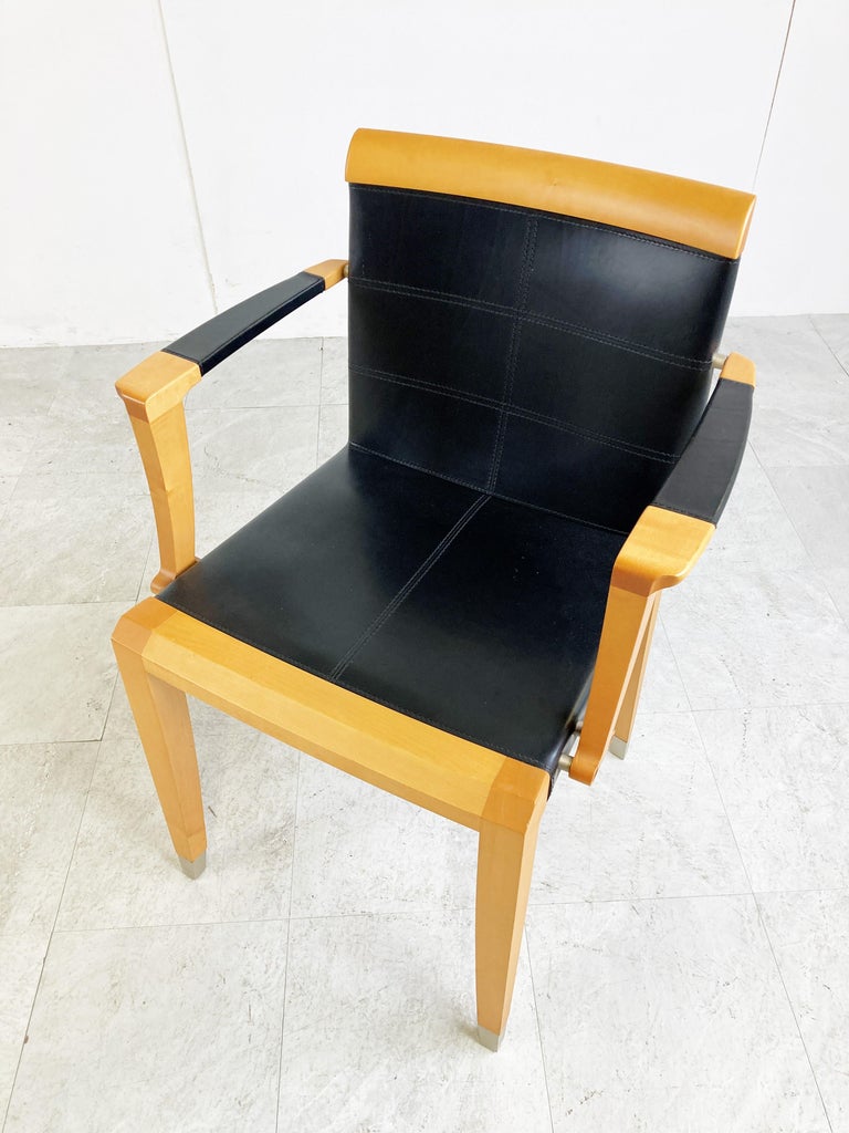 Pair of Aro Chairs by Chi Wing Lo for Giorgetti, 1990s For Sale at 1stDibs