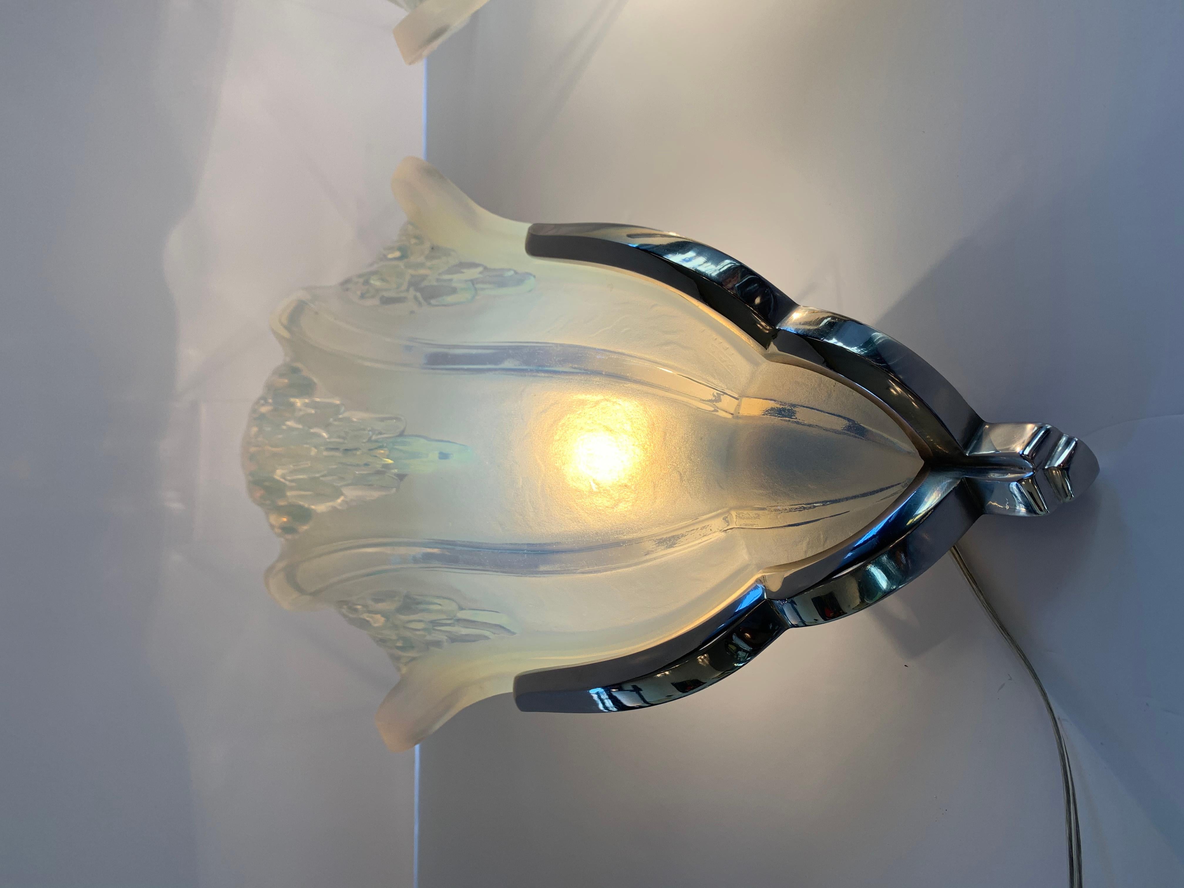 Pair of Art Deco Corner Sconces Signed Ezan France 'Art Deco Wall ...