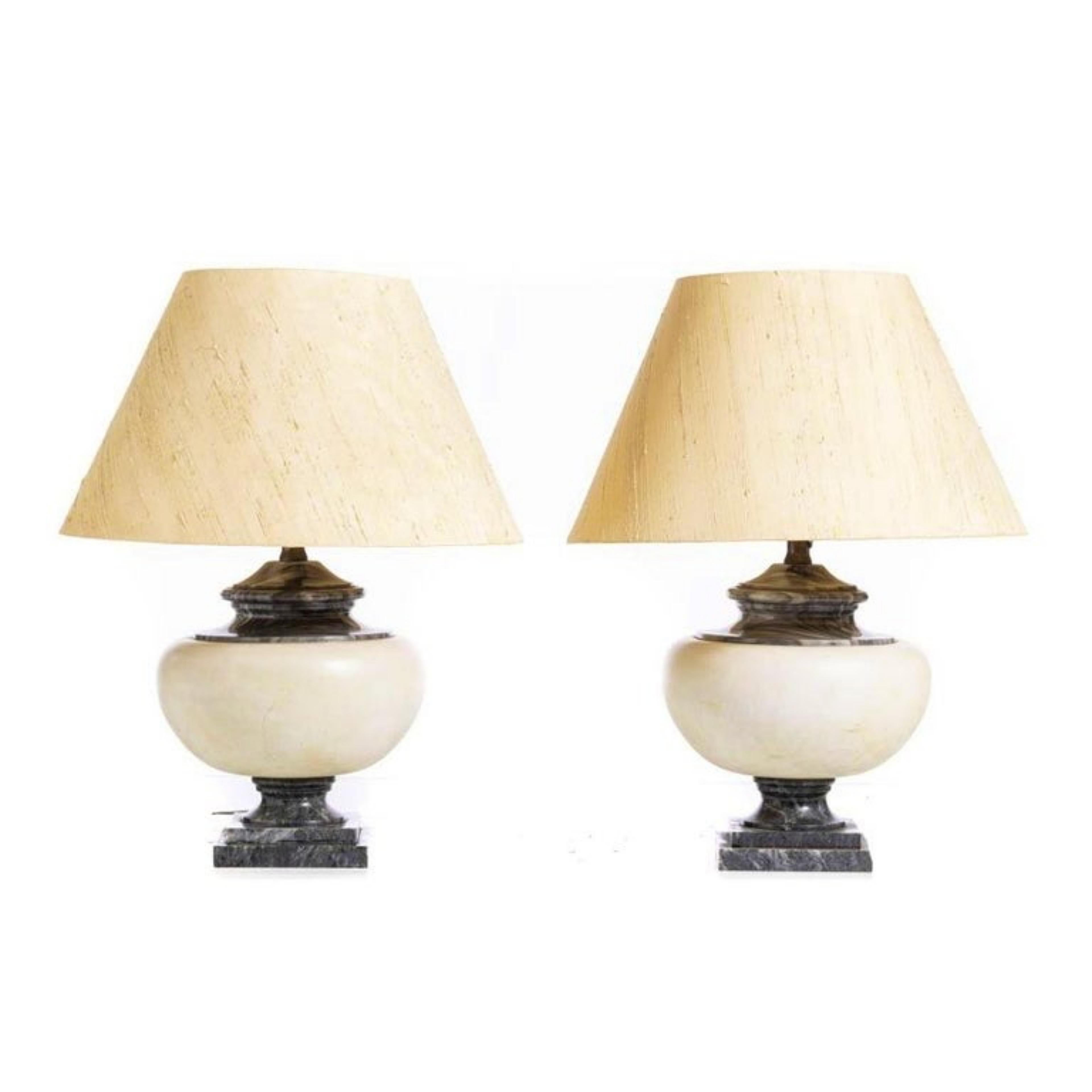Pair of Art Deco Early 20th Century Italian Lamps For Sale at 1stDibs