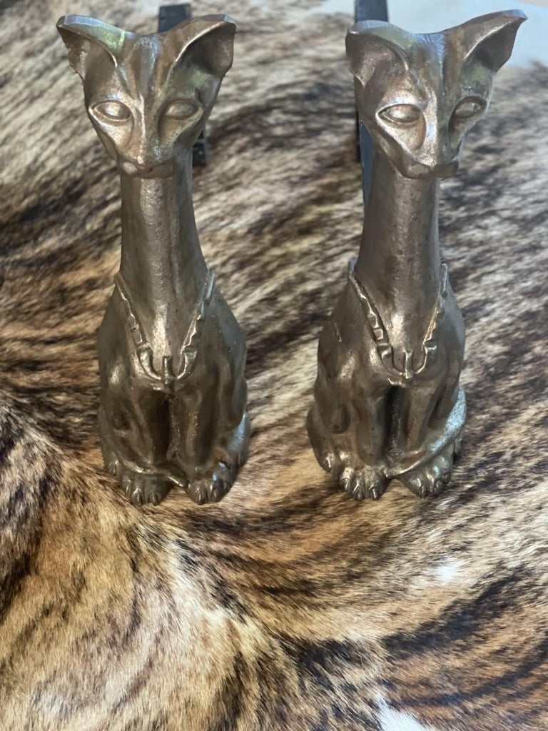 Pair of Art Deco Standing Cat Andirons For Sale at 1stDibs | art deco ...