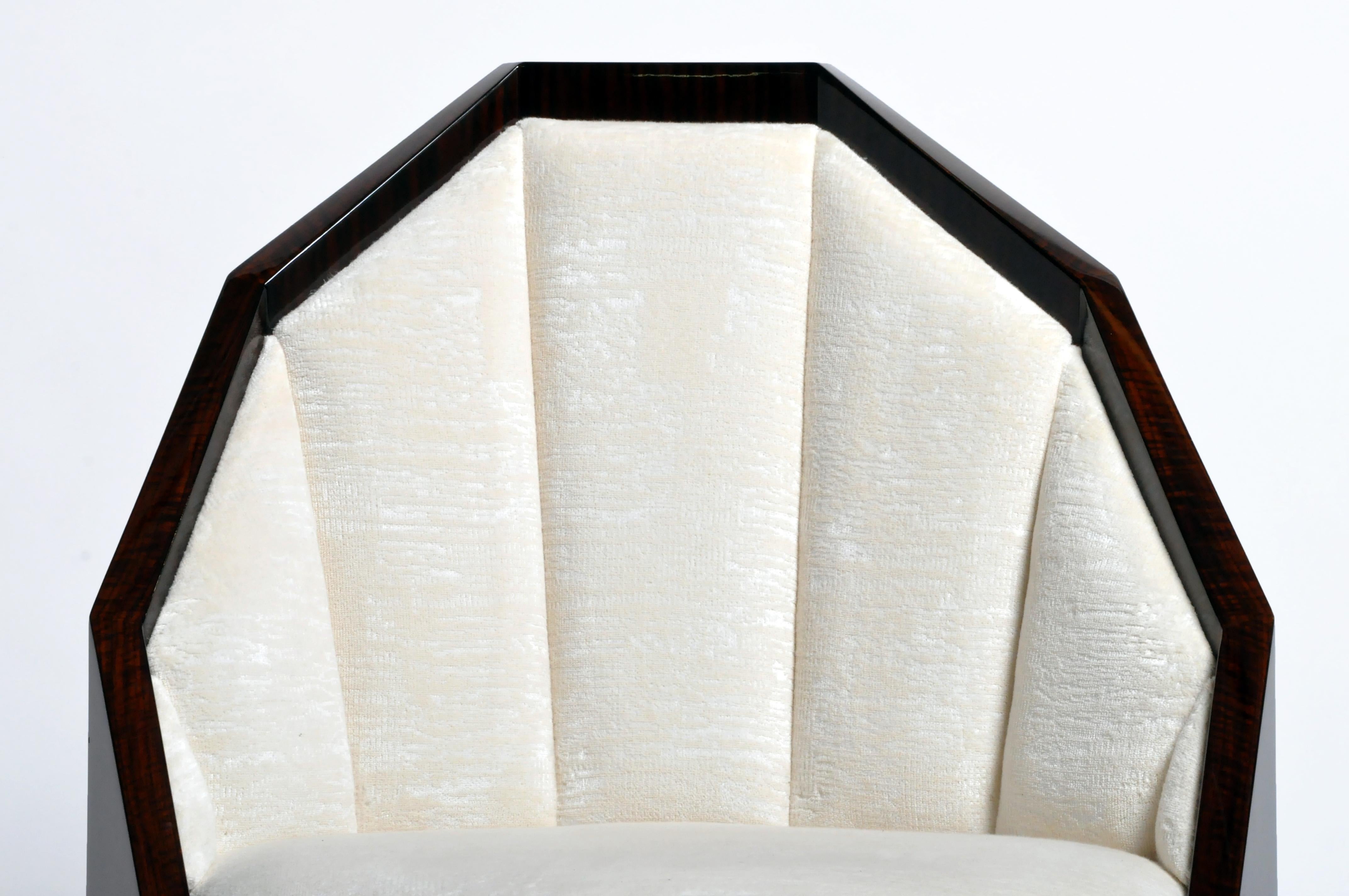 Pair of Art Deco Style Cocoon Chairs at 1stDibs