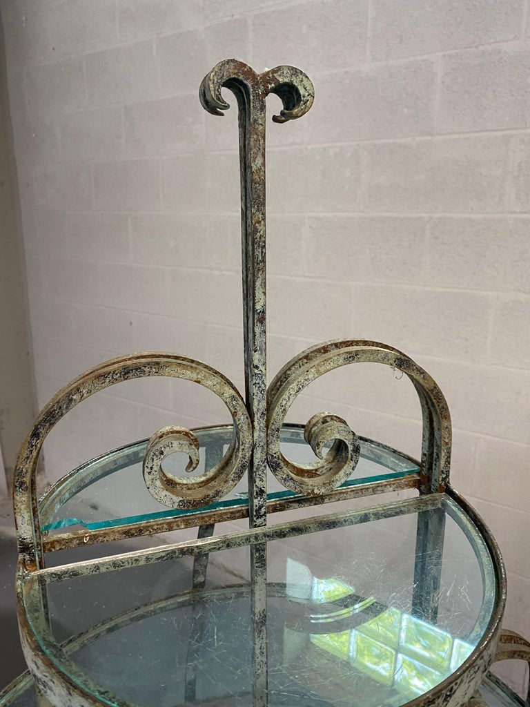 Pair of Art Deco Wrought Iron Store Displays / Stands / Fixtures ...