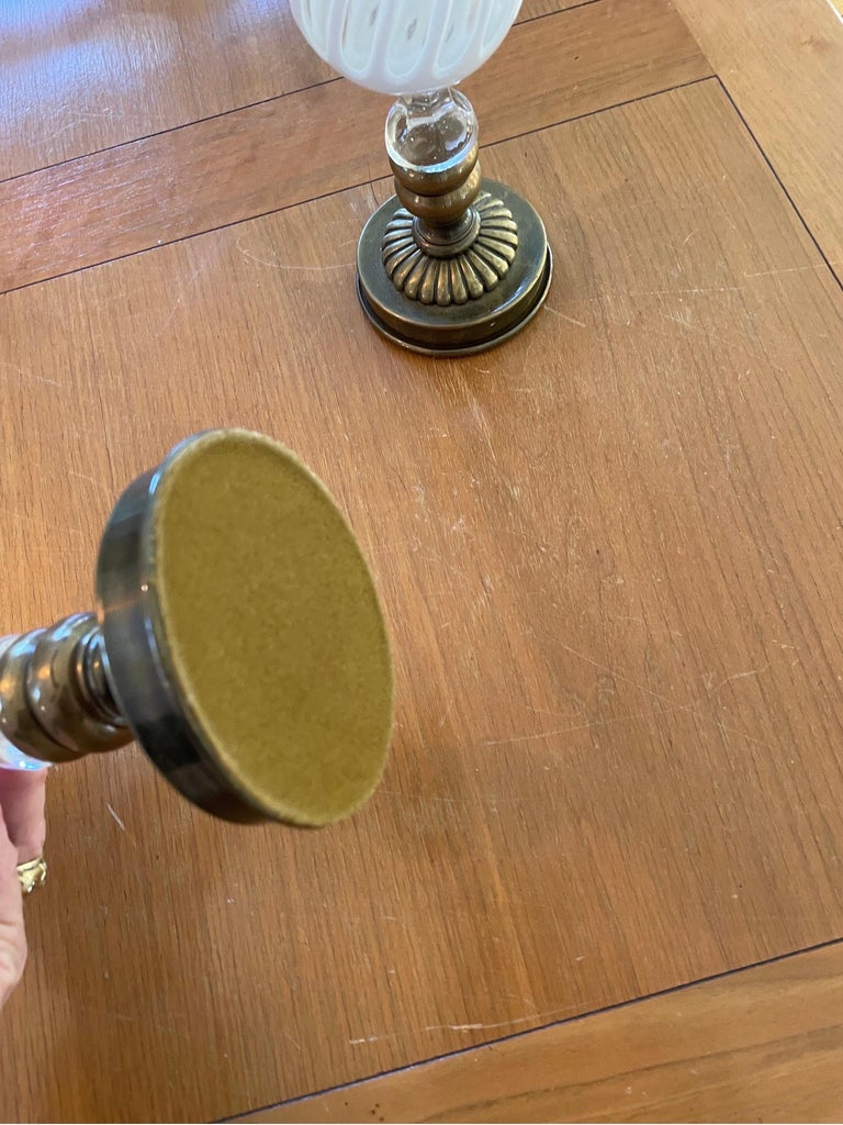 Pair of Art glass Victorian Newell Posts For Sale at 1stDibs