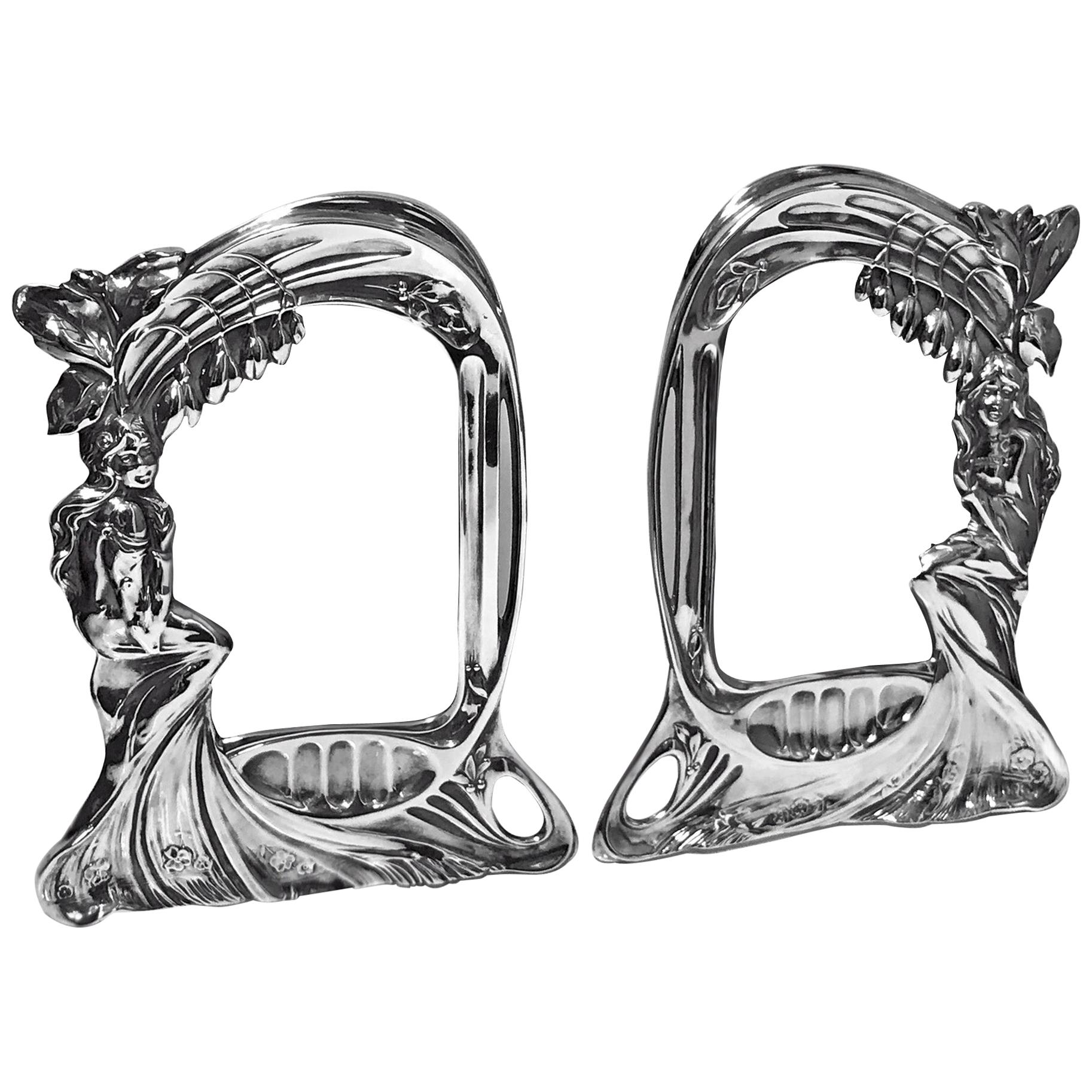 Pair of Art Nouveau Frames Moritz Hacker, Austria, circa 1900 at 1stDibs