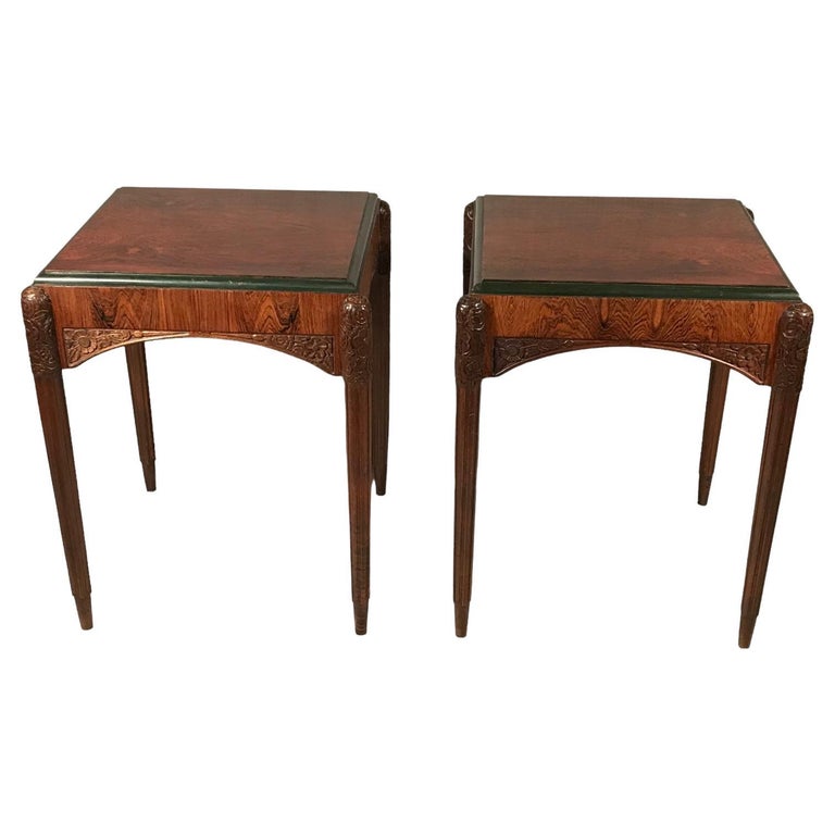Pair of Art Nouveau Side Tables, France 1900-10 For Sale at 1stDibs