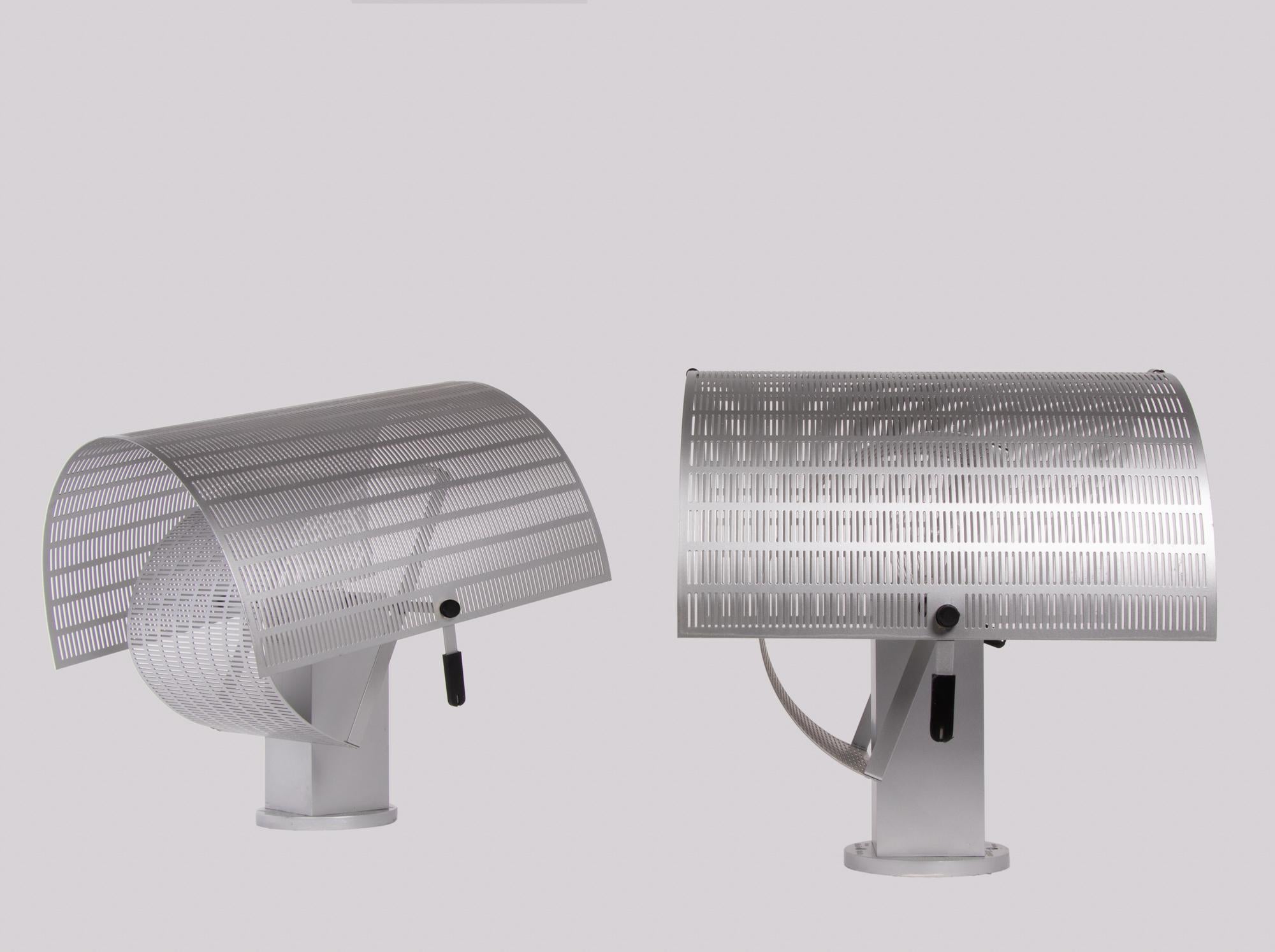 Pair of Silver Artemide Shogun Wall Lights by Mario Botta, 1980s For ...