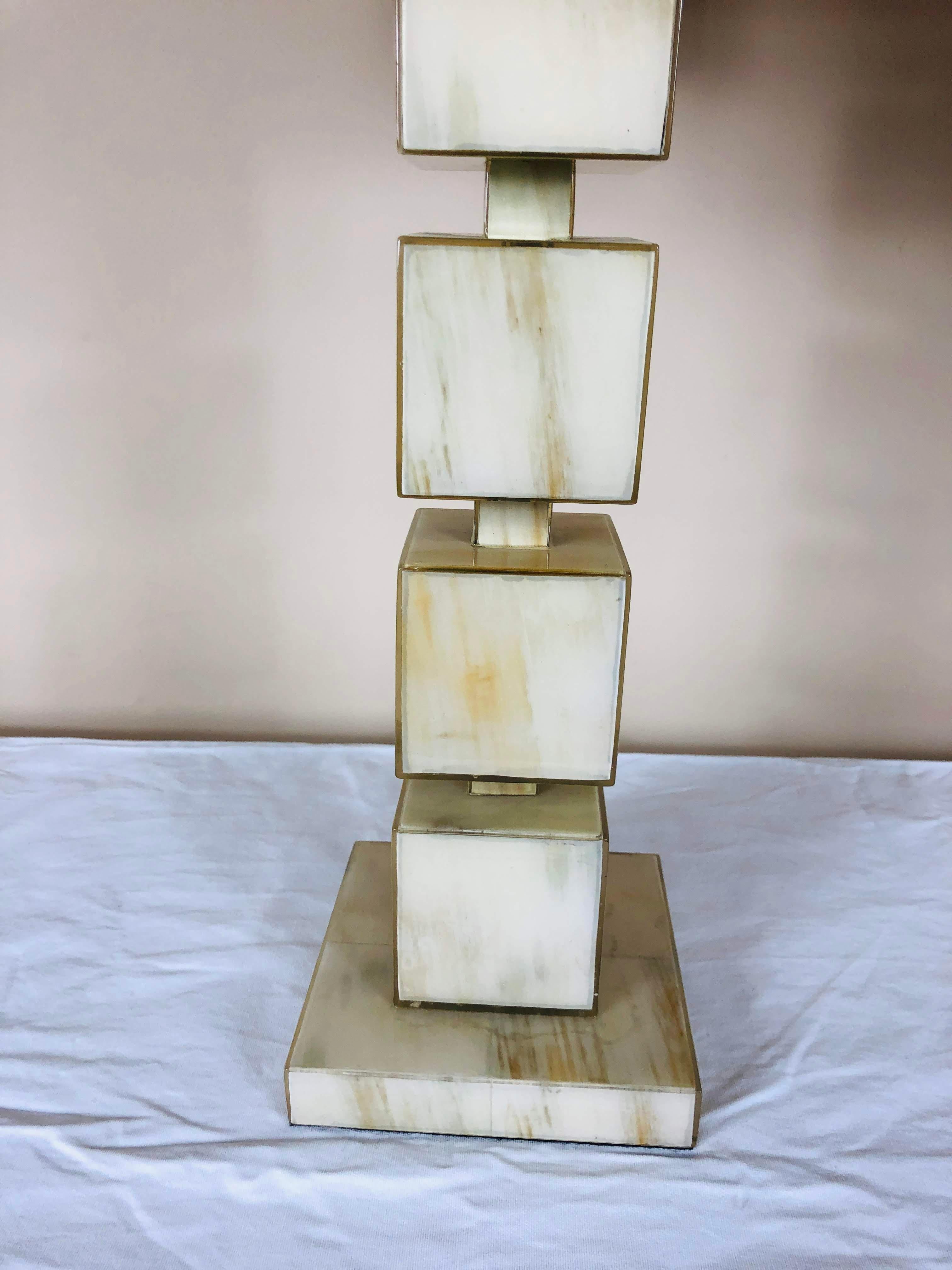 Pair of Arteriors Bone Table Lamps at 1stDibs