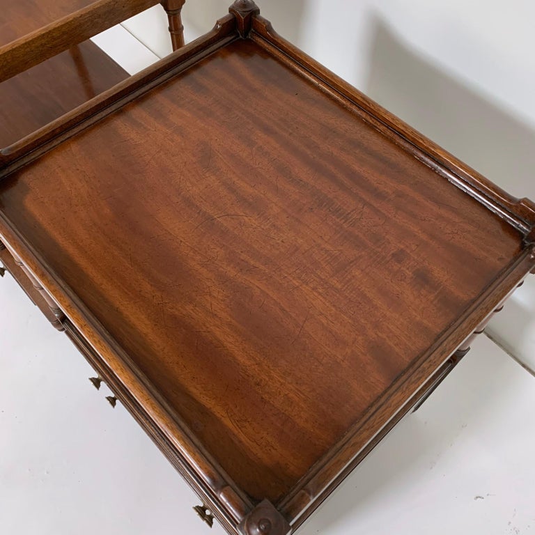 Pair of Arthur Brett and Sons English Regency Style Side Tables, circa ...