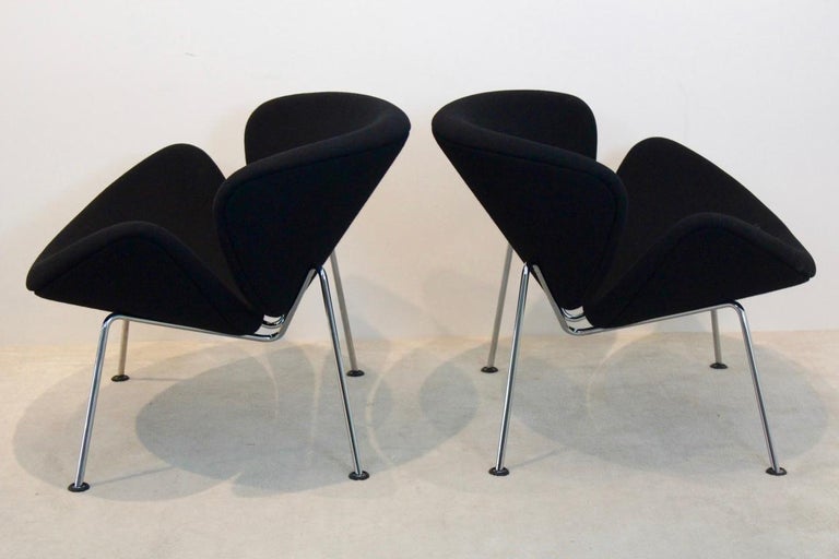 Pair of Artifort F437 Orange Slice Chairs by Pierre Paulin at 1stDibs