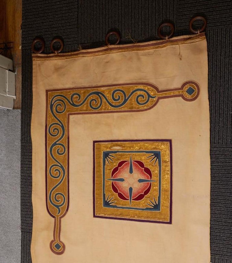 Pair of Arts and Crafts Reversible Portiere Curtain Panels at 1stDibs