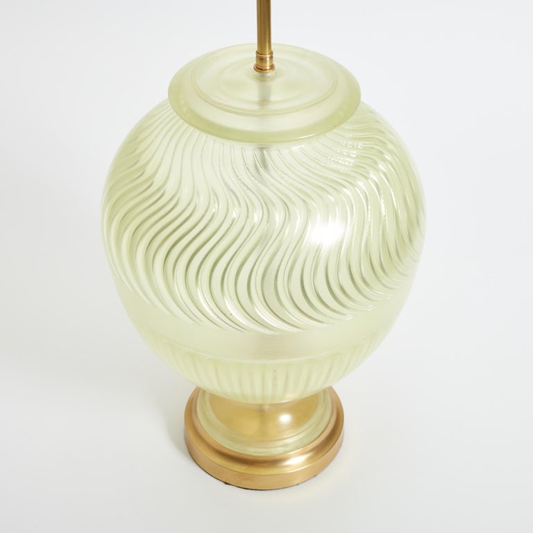 Pair of Assyrian Vase Lamps in Pale Citrine by David Duncan Studio For ...