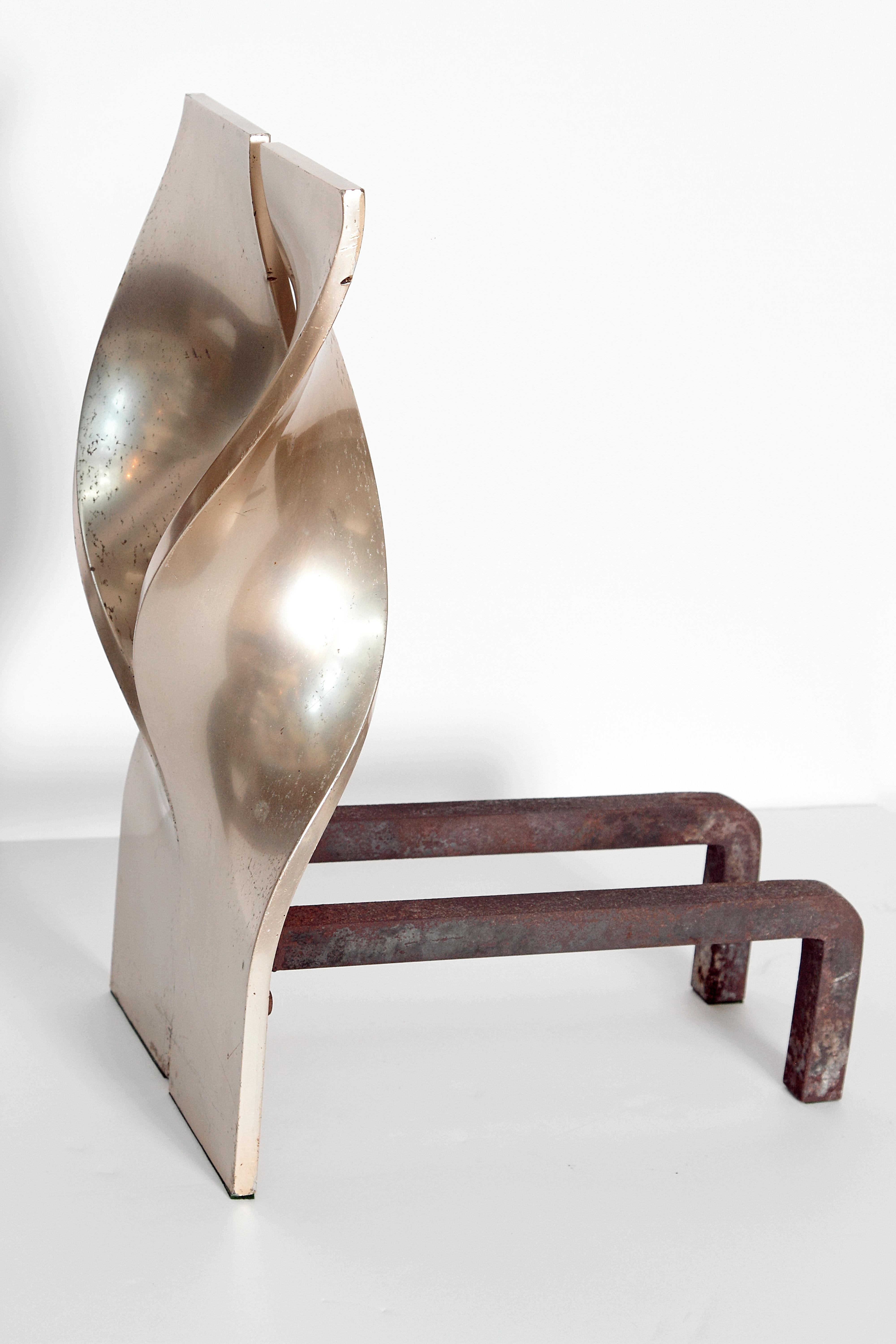 Pair of Aston Bronze Andirons by John Lyle at 1stDibs | john lyle design