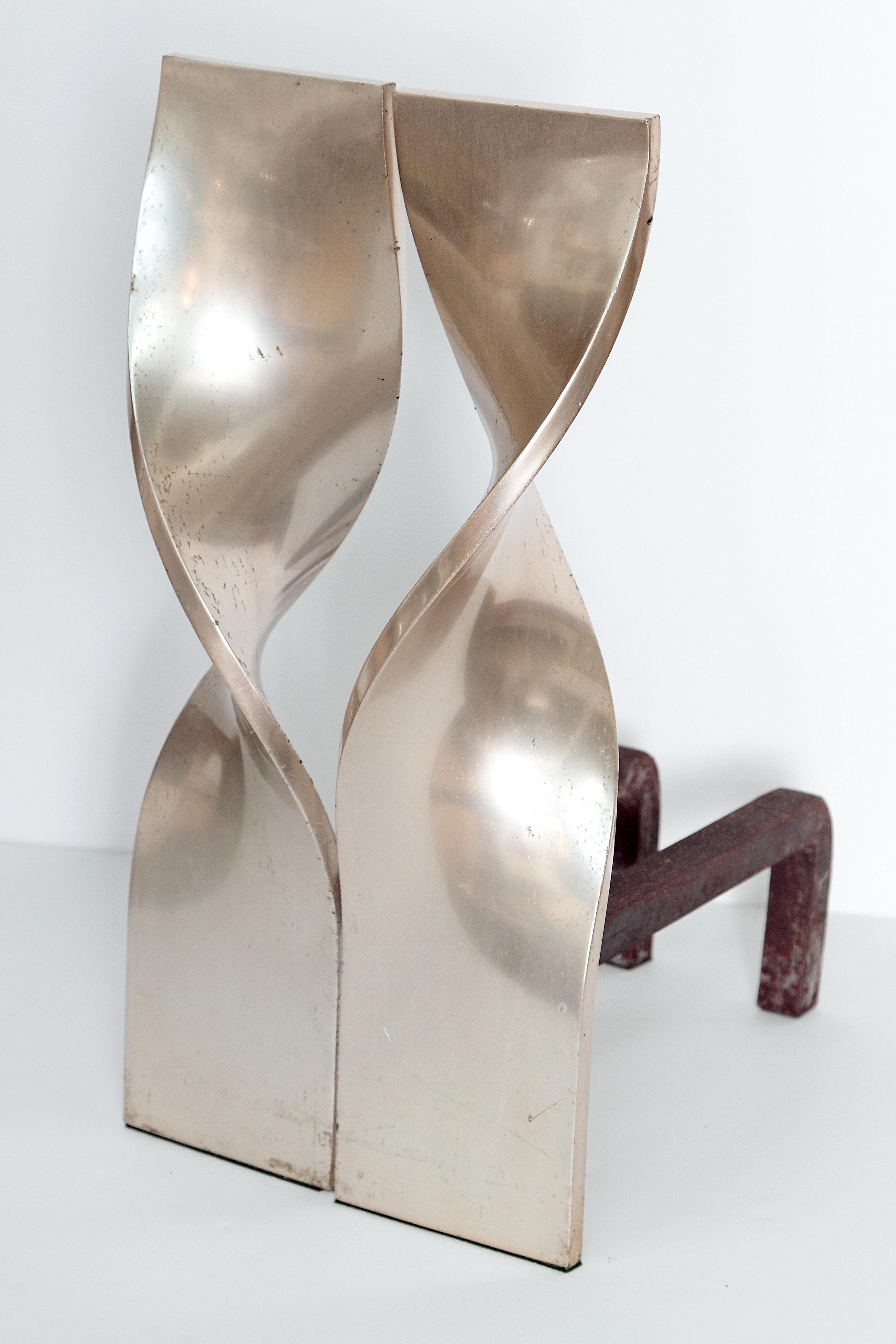 Pair of Aston Bronze Andirons by John Lyle at 1stDibs | john lyle design
