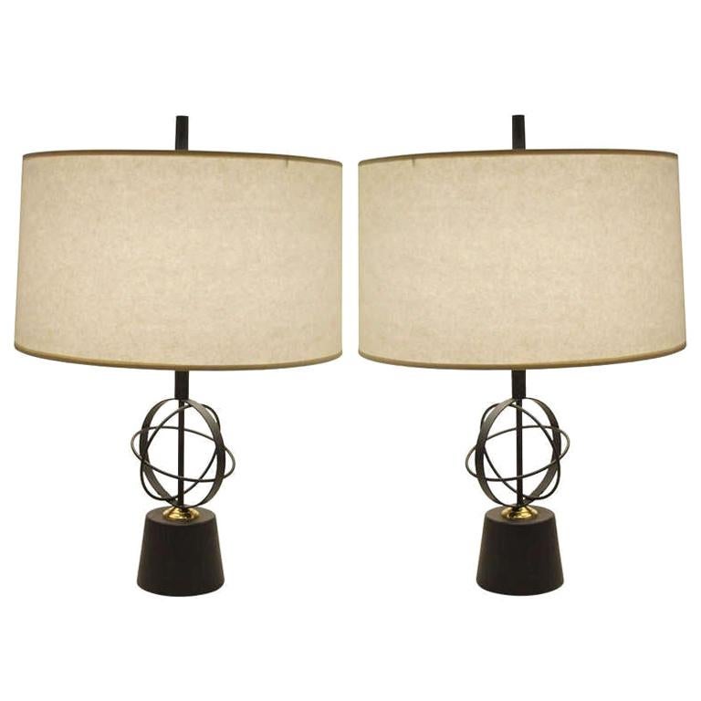 Pair of Crane Form Table Lamps For Sale at 1stDibs
