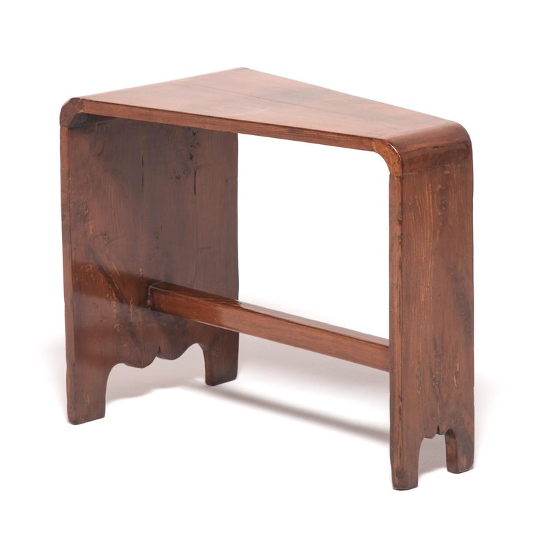 Pair of Asymmetrical Deco Side Tables For Sale at 1stDibs