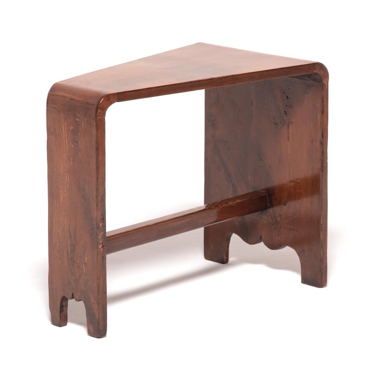 Pair of Asymmetrical Deco Side Tables For Sale at 1stDibs