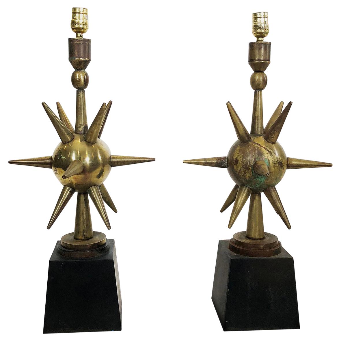 Atomic Double Cone and Ball Table Lamp For Sale at 1stDibs | atomic ...