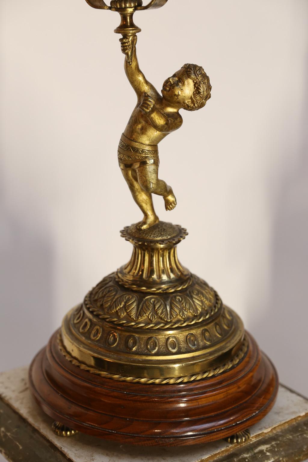 Pair of Austrian Commerative Cornucopia Horns with Gilt Bronze Mounts ...