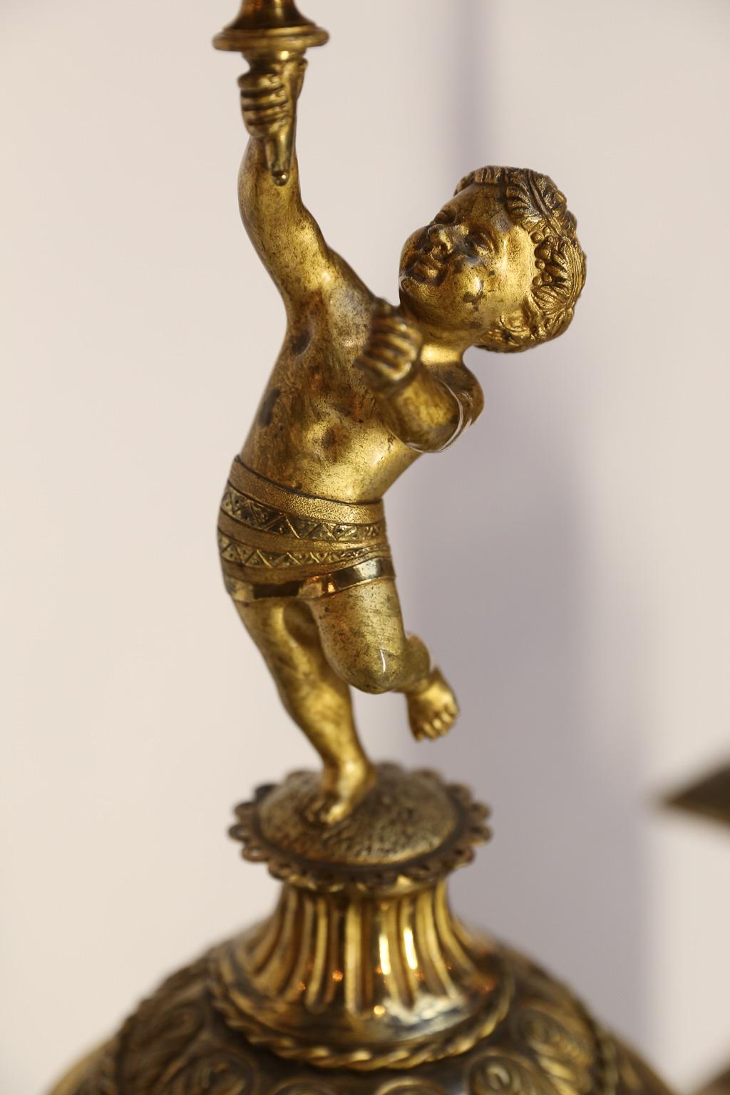 Pair of Austrian Commerative Cornucopia Horns with Gilt Bronze Mounts ...