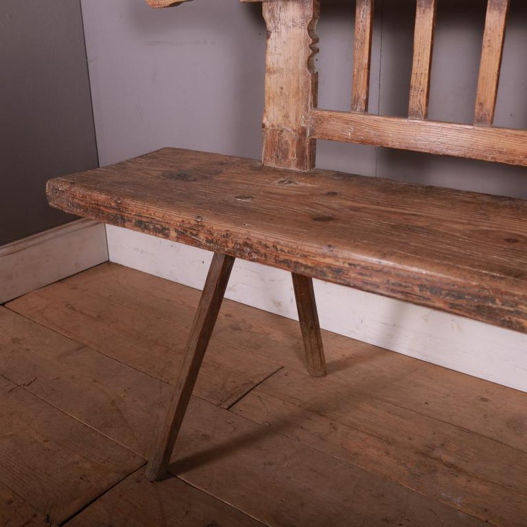Pair of Austrian Pine Benches For Sale at 1stDibs