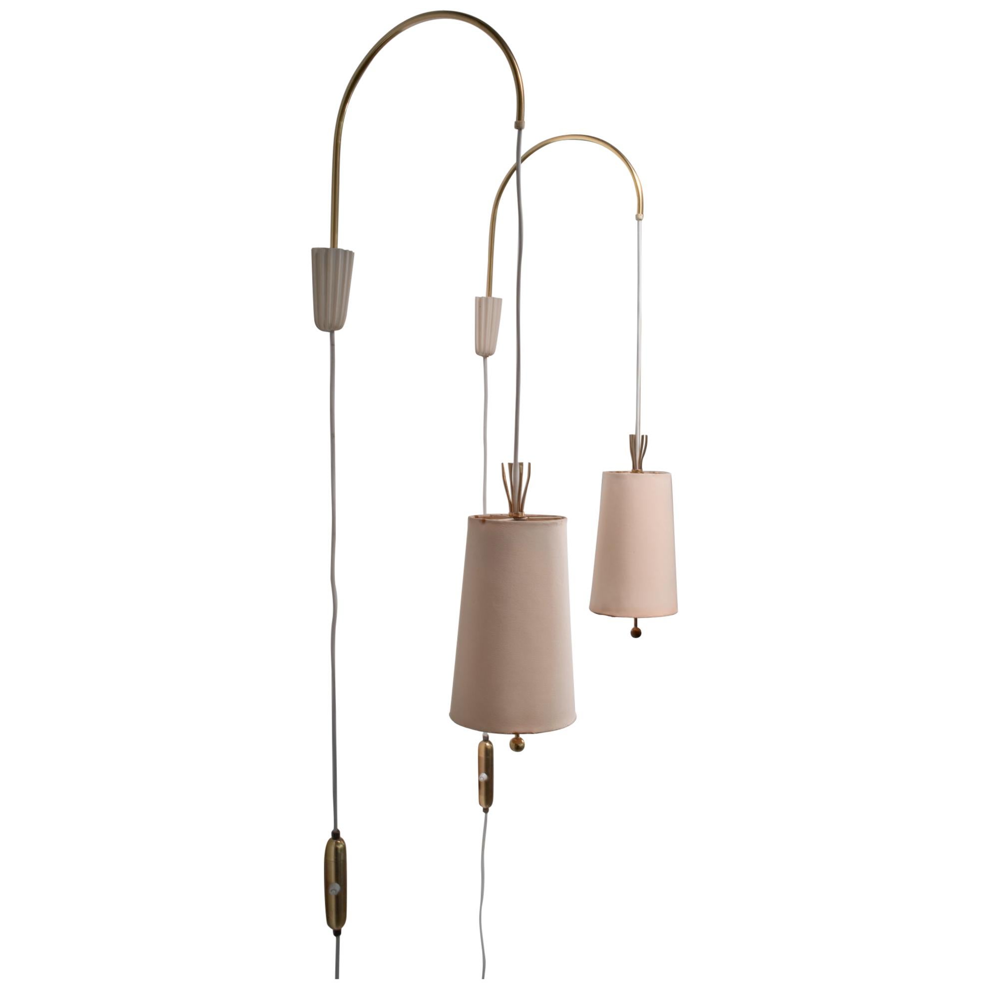 Pair of Austrian Wall Appliques with Counterweight at 1stDibs