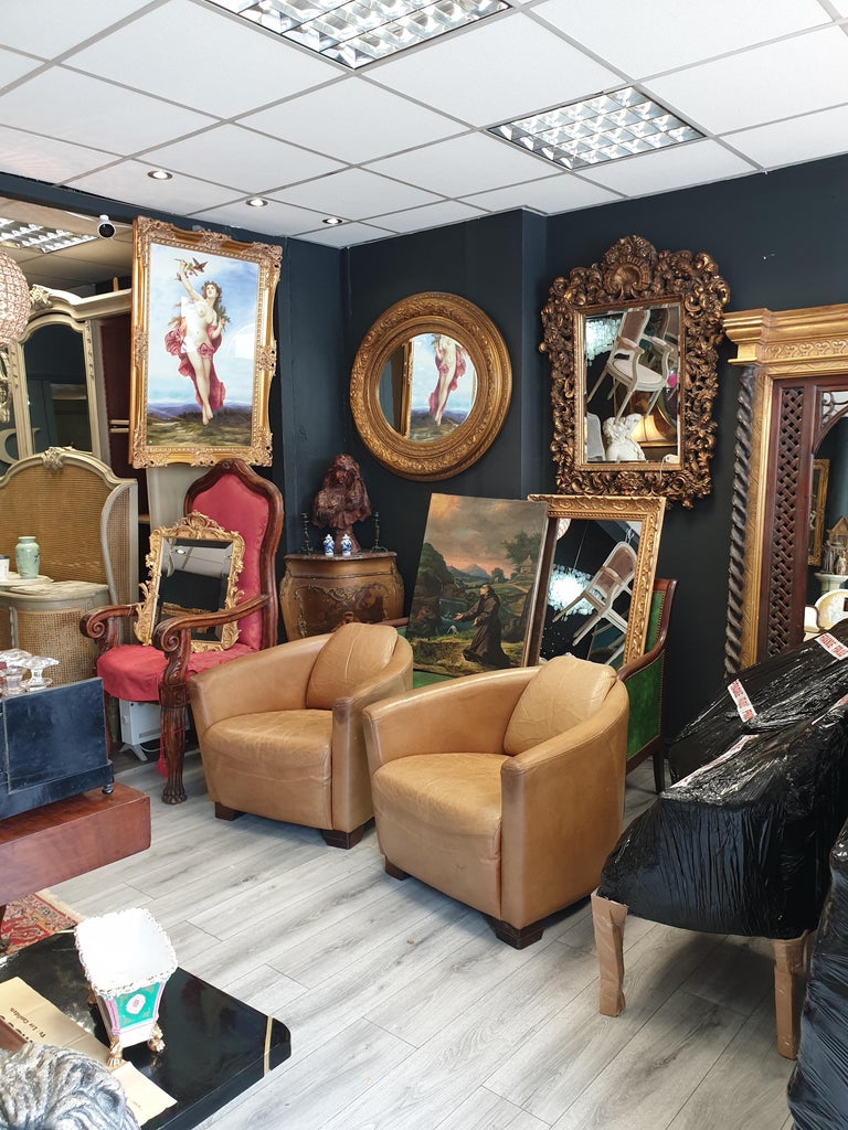 Pair of Aviator Timothy Oulton Style Armchairs For Sale at 1stDibs
