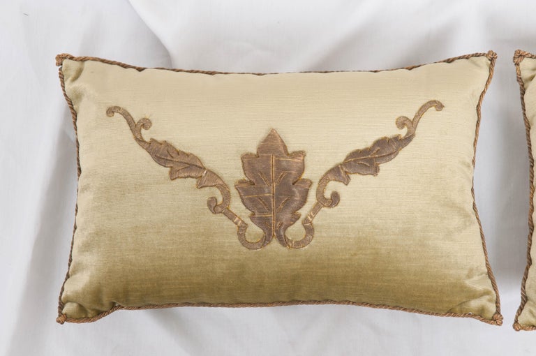 Pair of B. Viz Design Antique Textile Pillows at 1stDibs