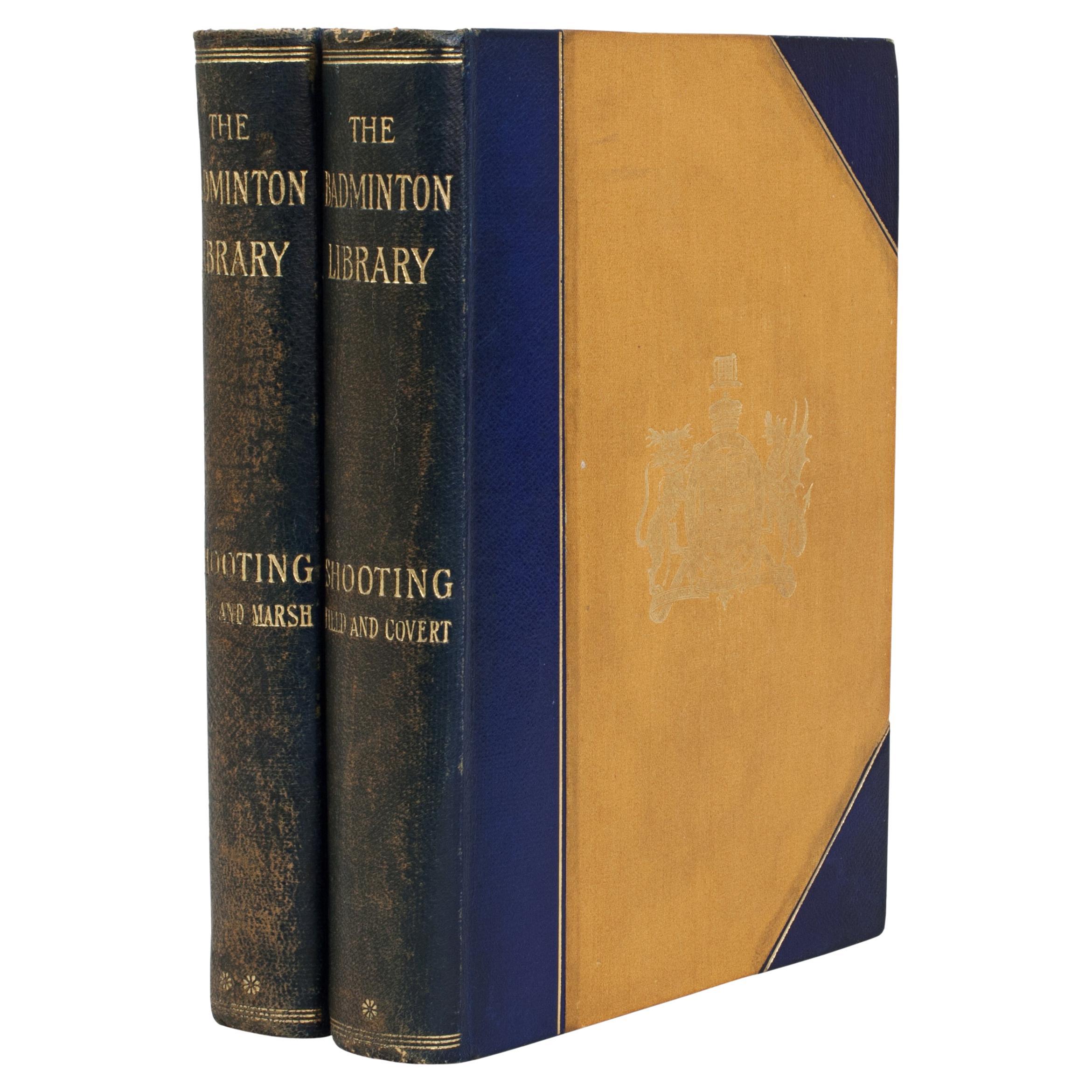 Pair of Badminton Library Books, Shooting For Sale at 1stDibs