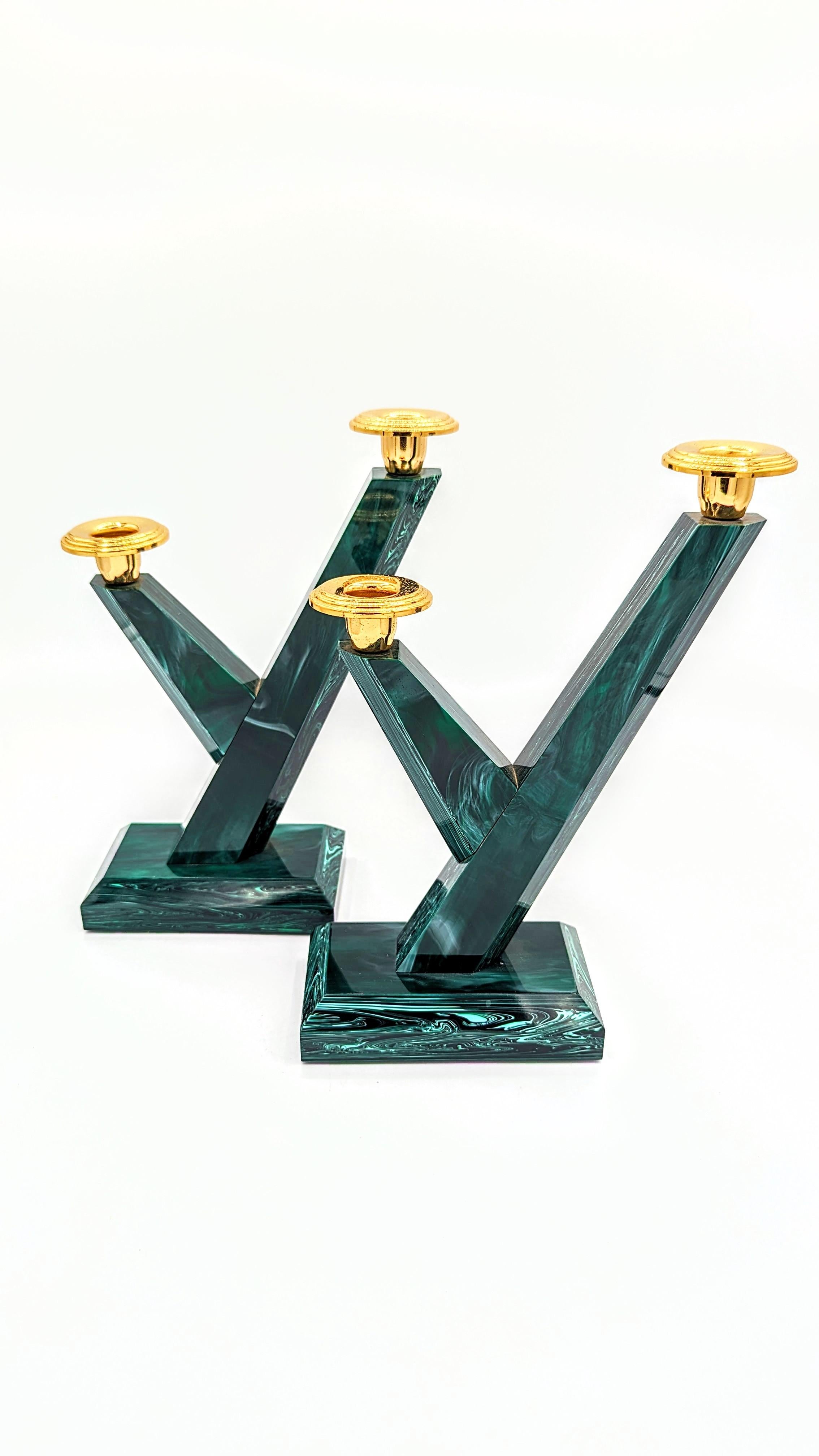 Pair of Bakelite Candlestick, France 1960s For Sale at 1stDibs